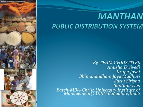 Public Distribution System | PPTX