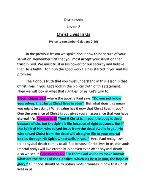 Romans 6 2 outline 03 27 11 | PDF