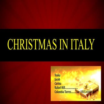 Christmas in Italy | PPTX
