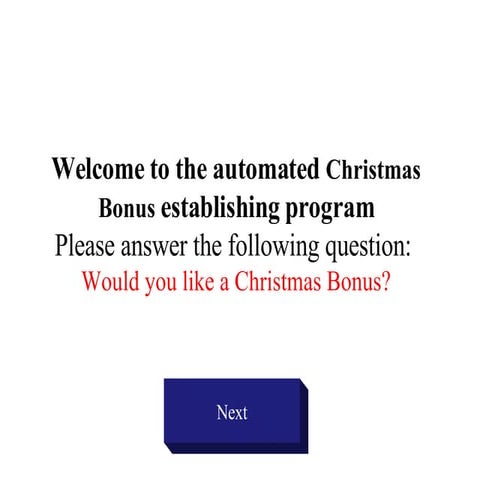 Christmas Bonus | PPS