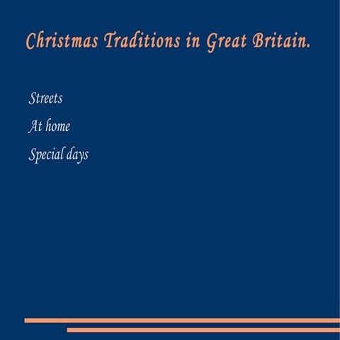 Christmas Traditions in Great Britain | ODP | National & Civic Holidays ...