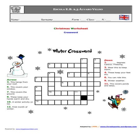 Christmas[1].Winter.Crossword | PDF