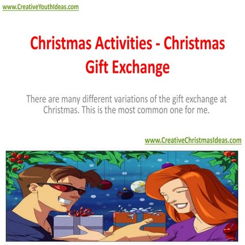 Christmas Activities - Christmas Gift Exchange | PPTX