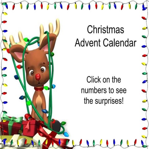 Christmas advent calendar | PPTX