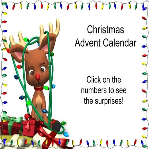 Christmas advent calendar | PPTX