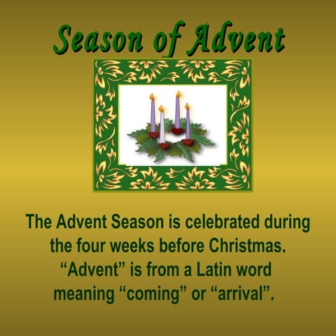 Christmas Advent for Church | PPT