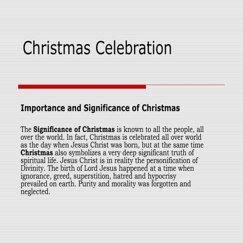 Christmas celebration | PPT