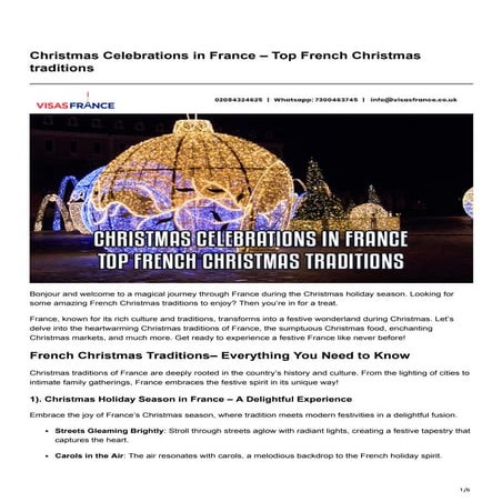 Christmas Celebrations in France – Top French Christmas Traditions ...