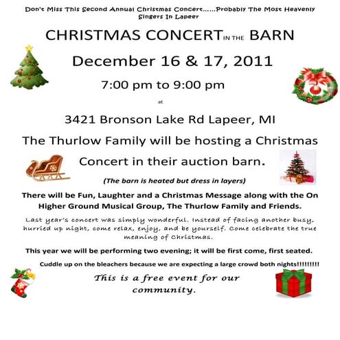 Christmas concert | DOC | Music | Entertainment