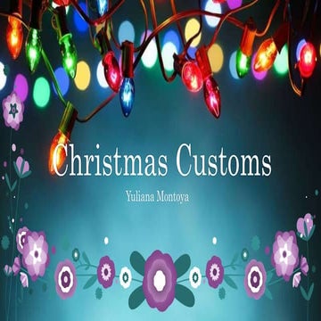 Christmas customs | PPTX | National & Civic Holidays | Holidays