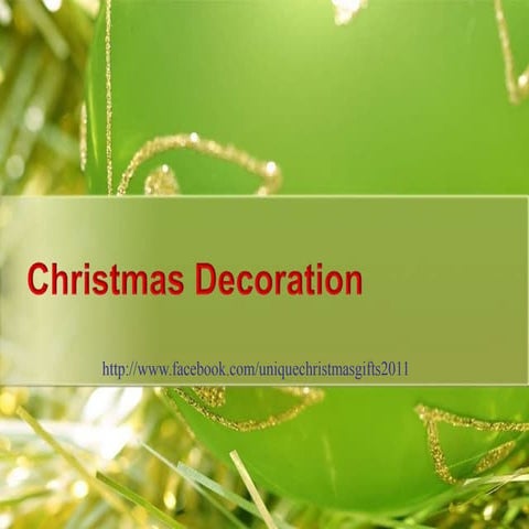 Christmas decoration | PPT