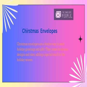 Christmas Envelopes | PPTX