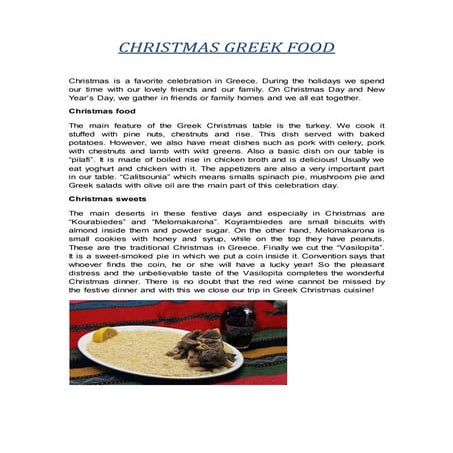 Christmas food | PDF