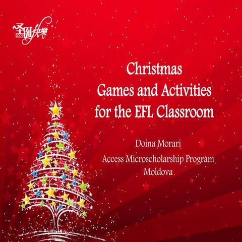 Christmas games and activities for the efl classroom | PPTX | Homework ...