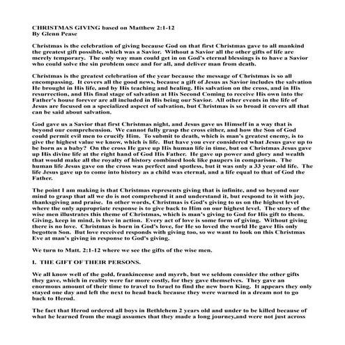 Christmas giving | PDF