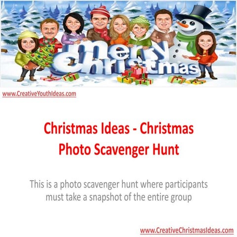 Christmas Ideas - Christmas Photo Scavenger Hunt | PPTX