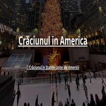 Proiect Educatie sociala Craciunul in America | PPTX