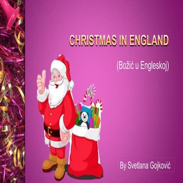 Christmas in England ppt | PPTX