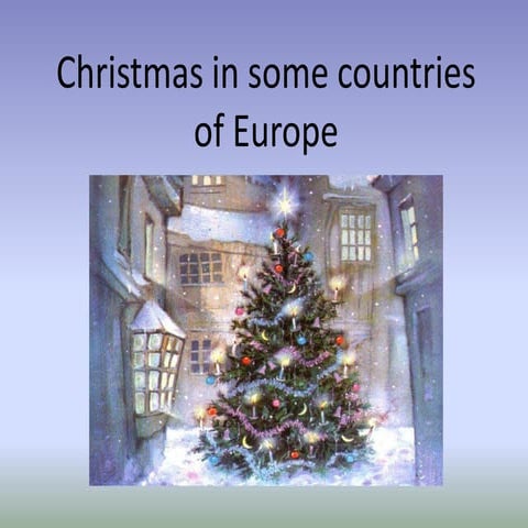 Christmas in europe | PPTX