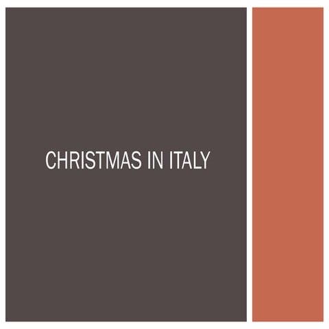 Christmas in italy | PPT