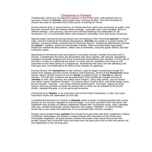 Christmas in poland | PDF