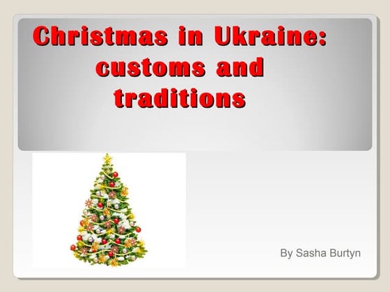 Christmas traditions in ukraine | PPT