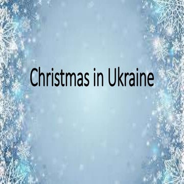 Christmas in ukraine | PPTX