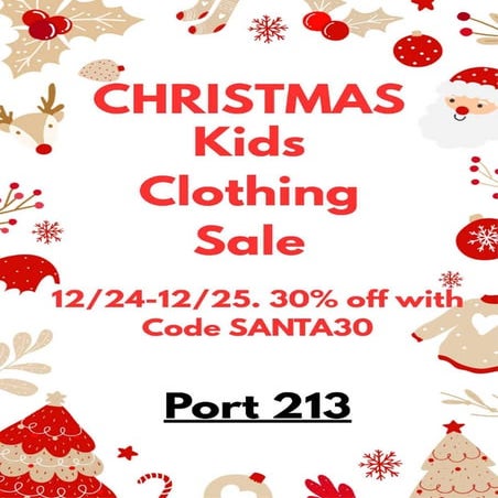 Christmas Kids Clothing Sale 2025 | Port 213 | PDF