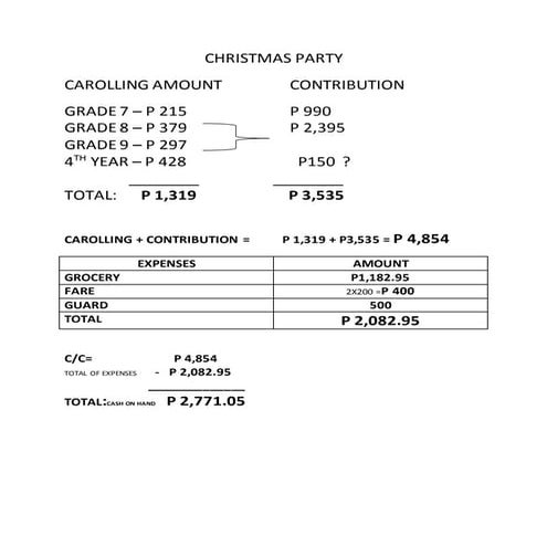 Christmas party | DOCX
