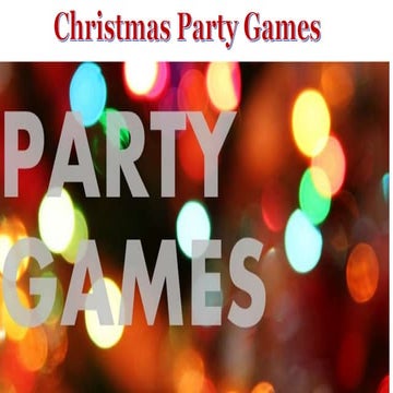 Christmas party games | PPTX