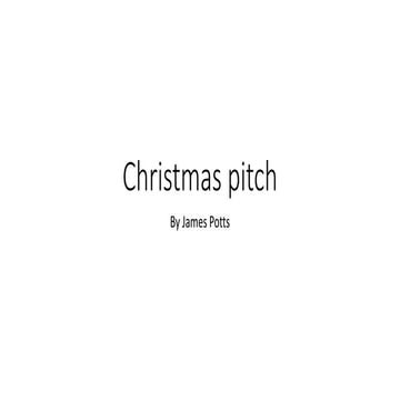 Christmas pitch | PPT