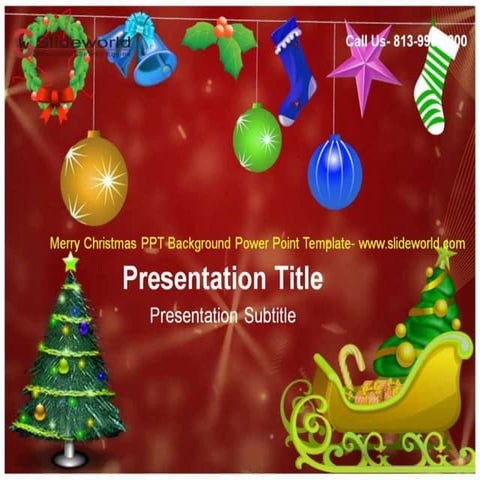 Christmas PPT Background Powerpoint Template | PPTX