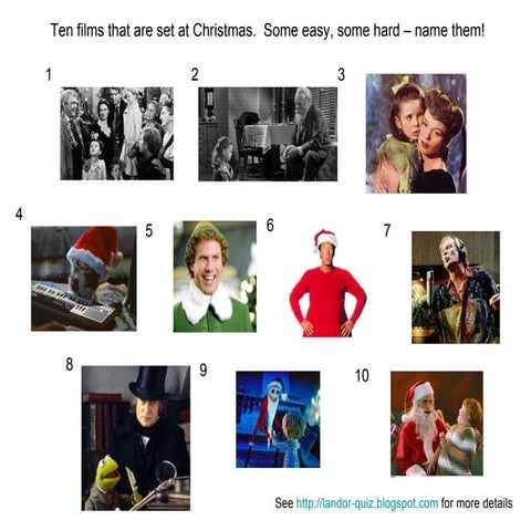 Christmas Movies Picture Quiz | PPT
