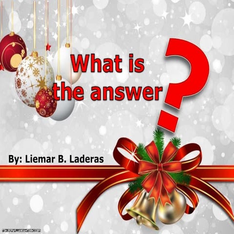 what is the answer? | PPTX