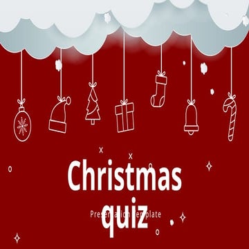 Christmas quiz template that can be useful for lots of quizzes | PPTX