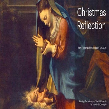 Christmas Reflection from a Vincentian Perspective | PDF