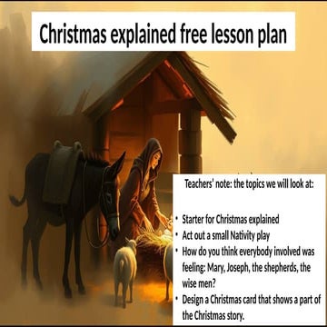 Christmas simply explained free lesson plan 1 OLD VERSION | PPTX