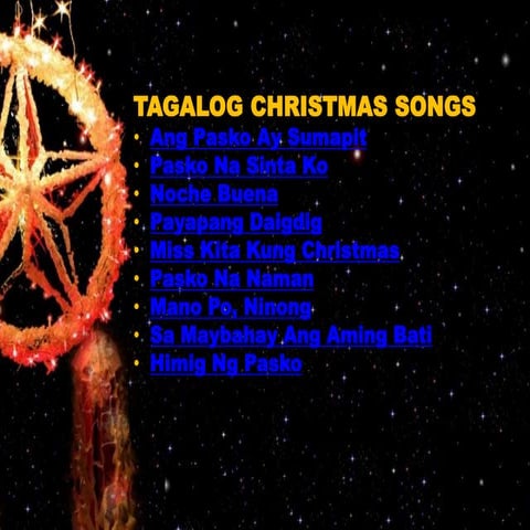 Christmas Songs Tagalog Compilation | PPTX