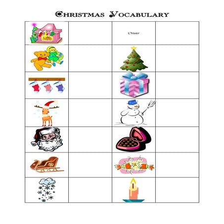 Christmas vocabulary | PDF