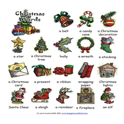 Christmas vocabulary | DOC
