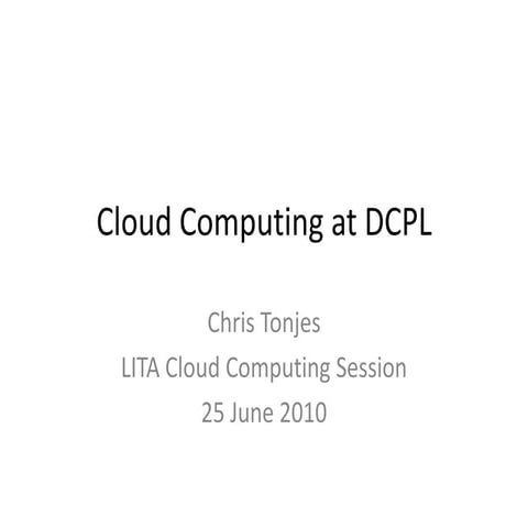 Cloud Interactive Ecosystem Language - Project at Open Group | PPT