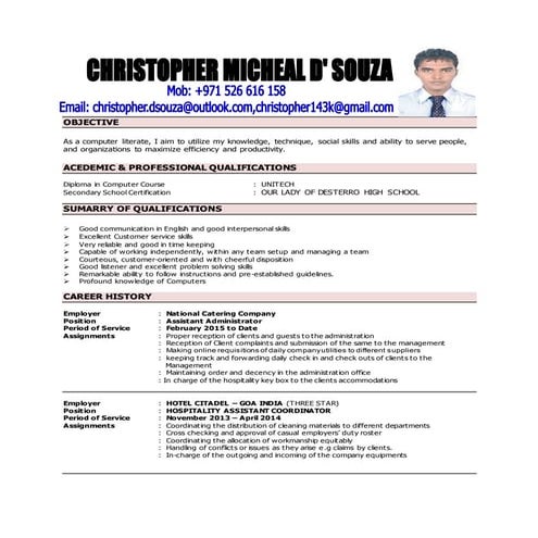 Carol Resume (1) | DOC