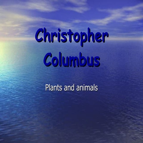 Christopher Columbus | PPT