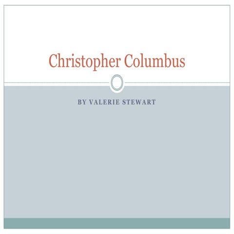 Christopher columbus | PPT