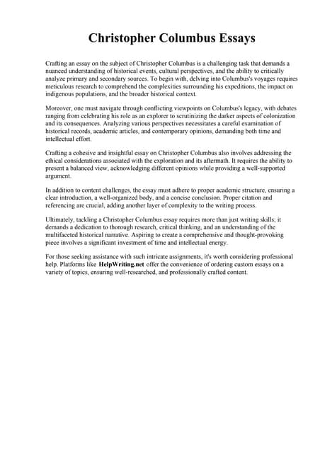 Christopher Columbus Essay.pdf
