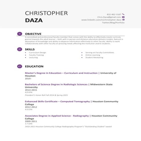 Christopher Daza CV | PDF