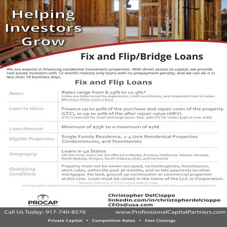 Fix-N-Flip, www.ProfessionalCapitalPartners.com