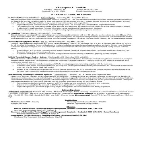 Christopher Hamblin Resume | DOC