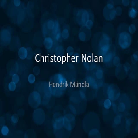 Christopher nolan | PPT