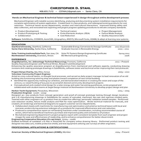 Christopher Stahl Resume | DOC
